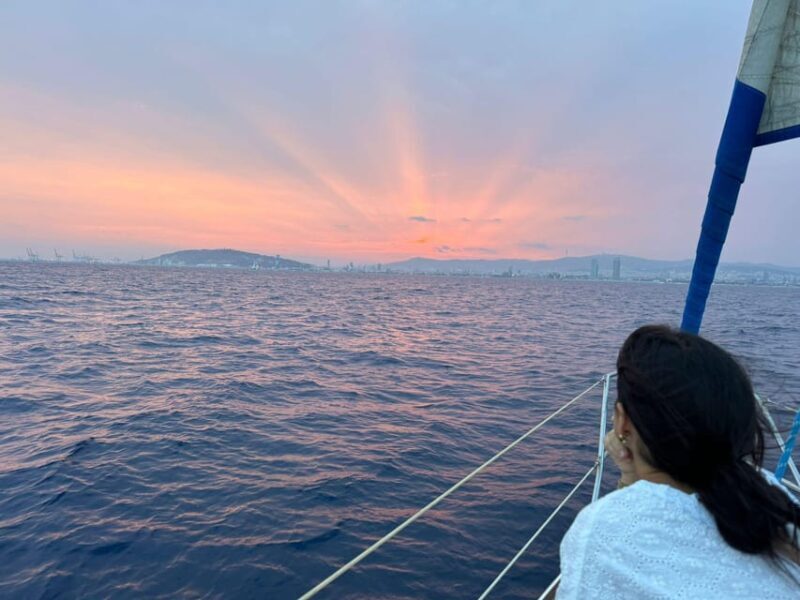 Barcelona: Sunset Sailboat Cruise with Drinks and Snacks - What the Itinerary Looks Like