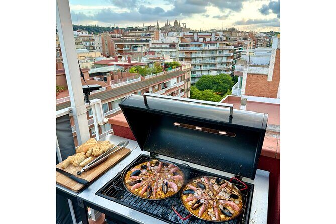 BBQ Paella in a Penthouse Terrace in Barcelona with a Chef - Key Points