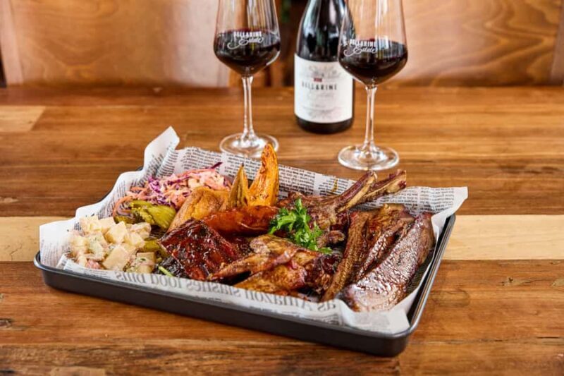 Bellarine Winery: Texas BBQ Platter Lunch with Wine - The Sum Up