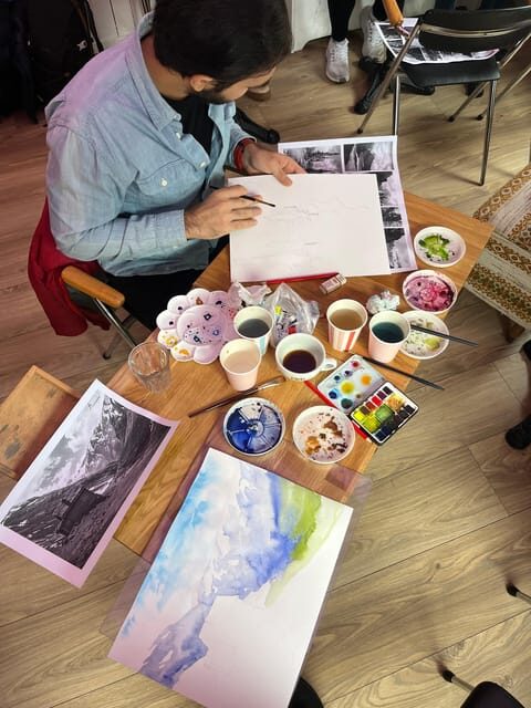 Bergen: paint Norwegian landscape with watercolor - The Sum Up