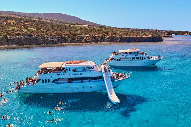 Blue Lagoon (Akamas) Bus & Boat Tour with Water Slide From Paphos - The Boat Experience: Fun, Safety, and Realistic Expectations