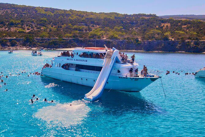 Blue Lagoon (Akamas) Bus & Boat Tour with Water Slide From Paphos - FAQ