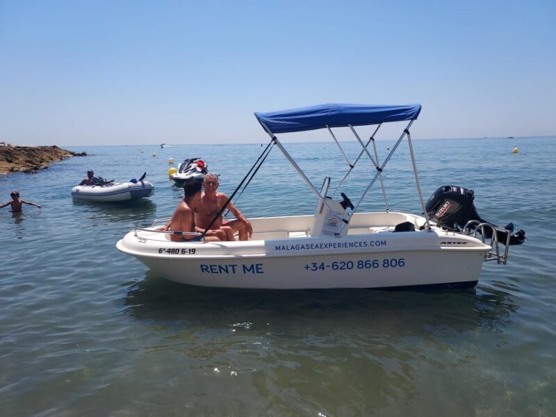 Boat rental without a license in Malaga city for 1-6 people. - Key Points  