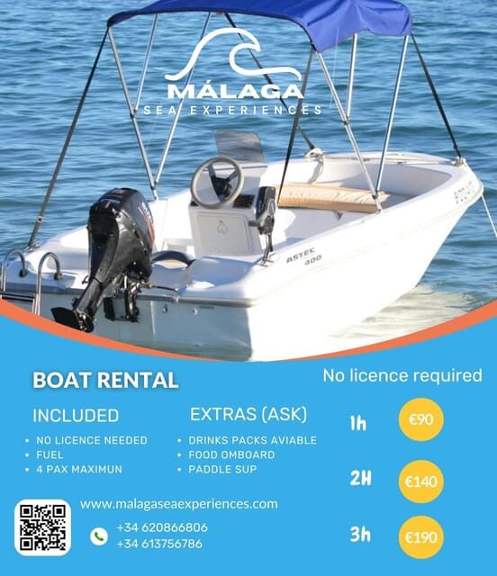 Boat rental without a license in Malaga city for 1-6 people. - What Do Visitors Say? Authentic Perspectives  