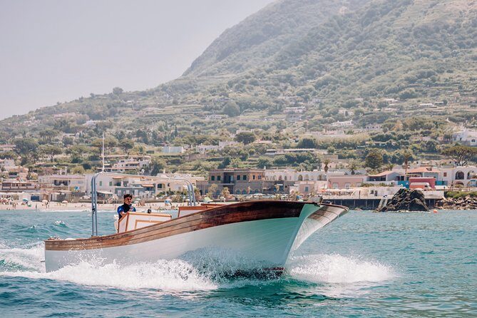 Boat tour of the island of Ischia with a typical Ischia 10-metre launch full day - Key Points