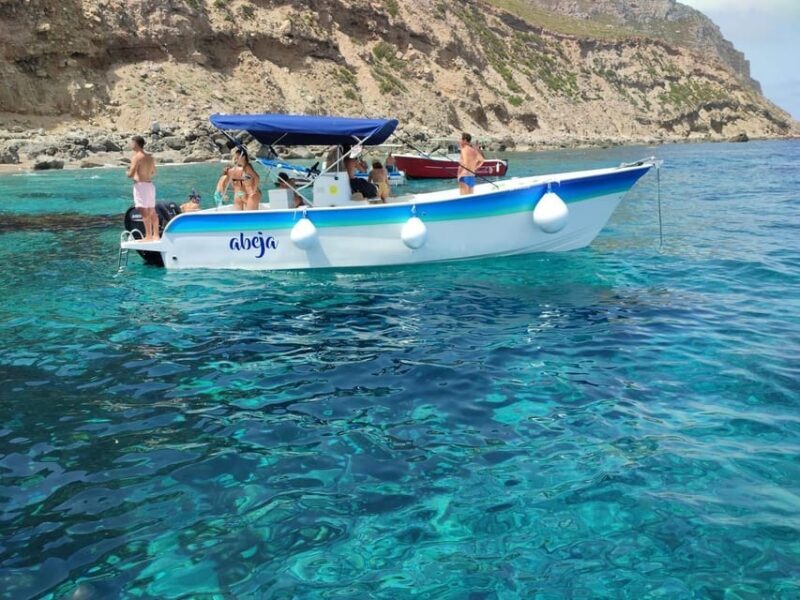 Boat tour to Favignana & Levanzo with Tastings and Swim stop - Key Points