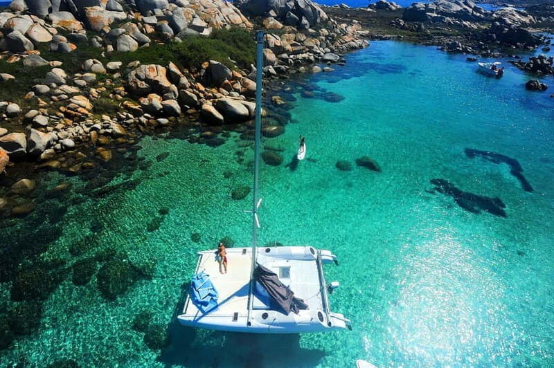 Bonifacio: Catamaran trip with snorkeling at the Lavezzi Islands - The Sum Up