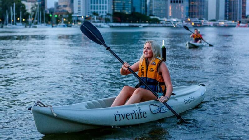 Brisbane: Illuminated River Night Kayak Tour - Key Points