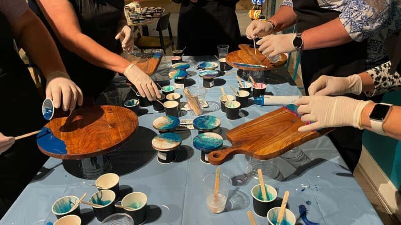 Brisbane: Resin Art Classes - Cheeseboards & Coasters - The Sum Up