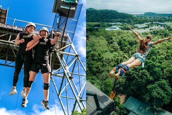 Bungy Jump & Giant Swing Combo in Skypark Cairns Australia - Exploring the Skypark Experience
