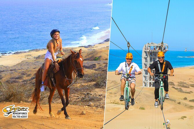 Cabo Combo Horseback Ride and Sky Bike Adventure - Key Points