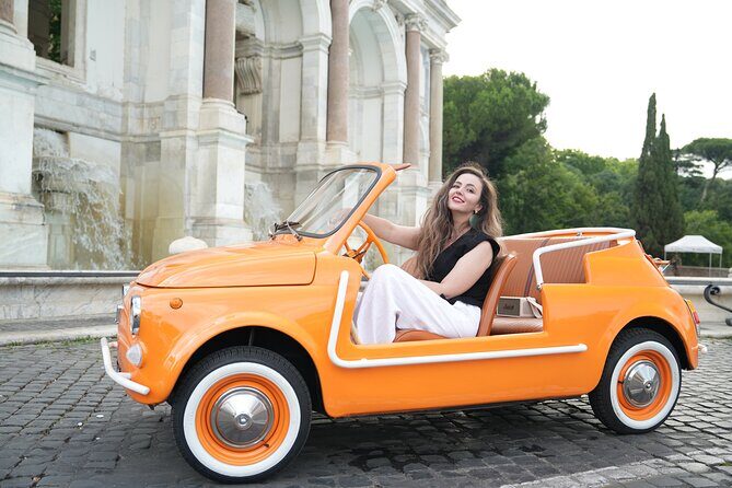 Cabriolet Vintage Fiat 500 City tour with Photoshoot - Key Points