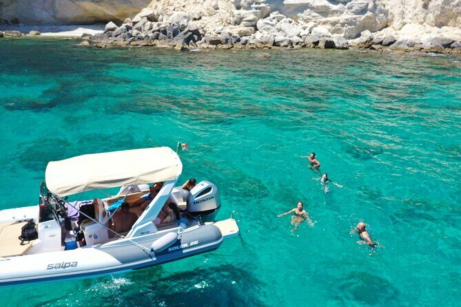 Cagliari Boat Tour 4 Stops .Possible Sighting of Dolphins - FAQ