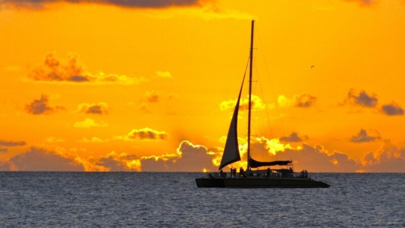 Cambrils: Costa Dorada Sunset Catamaran Cruise with Drinks - Key Points