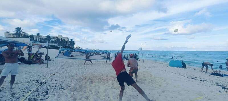 Cancun: Beach Tennis game day with local community - Key Points