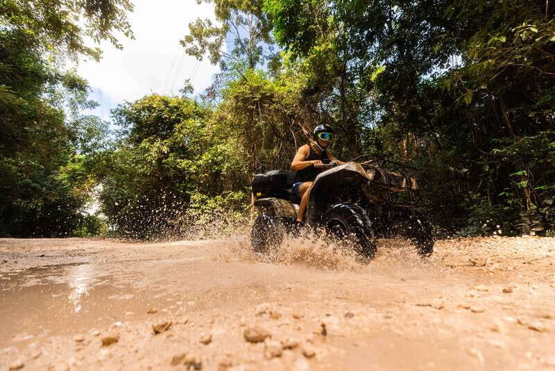 Cancun: Jungle ATV Tour, Ziplining, and Cenote Swim - Key Points