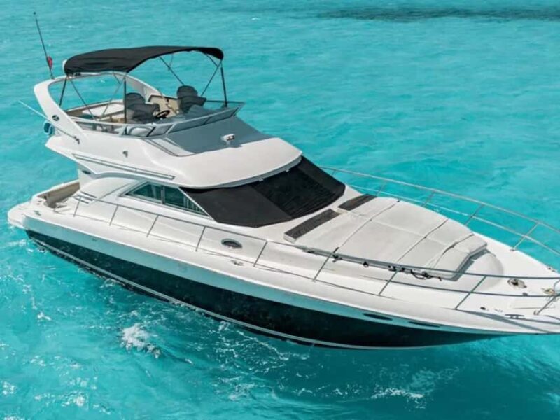 Cancún: Sea Ray F43 yacht rental to Isla Mujeres - Key Points