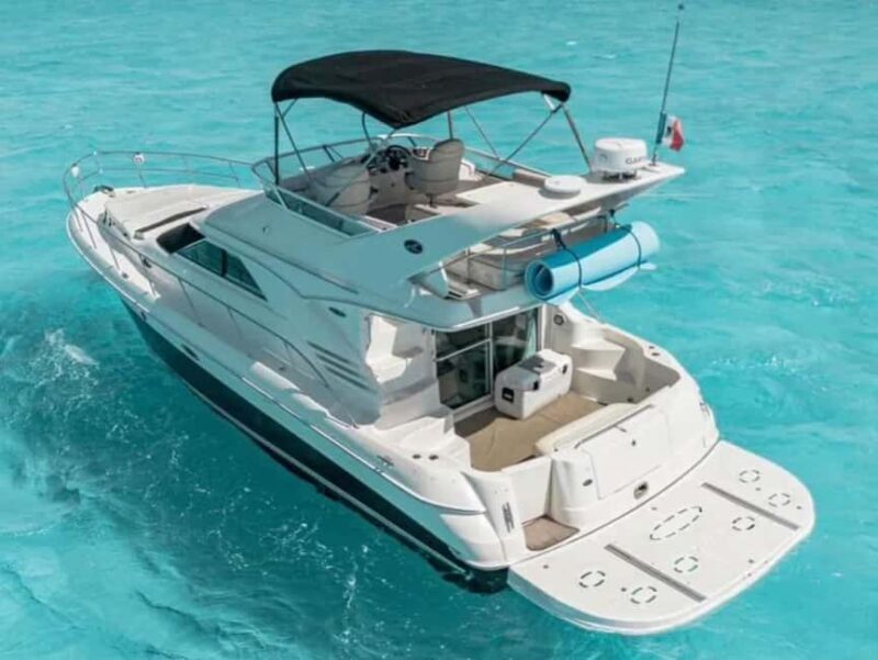 Cancún: Sea Ray F43 yacht rental to Isla Mujeres - The Itinerary: What You Can Expect