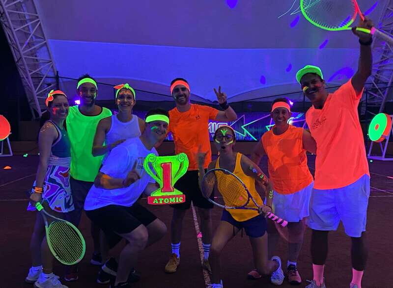 Cancun: Tennis Black-light Experience at RN Tennis Centre - Key Points