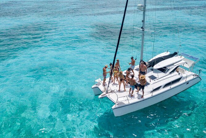 Cancun to Isla Mujeres Private Catamaran Cruising Snorkeling Fun! - Key Points