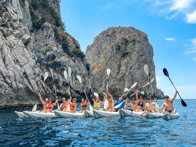 Capri: Caves and Beaches Kayaking Tour with GoPro Photos - Key Points