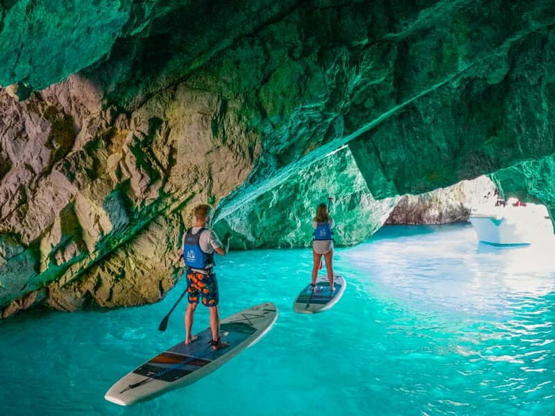 Capri: Caves and Beaches Paddle Board Tour with Photos - The Itinerary in Detail