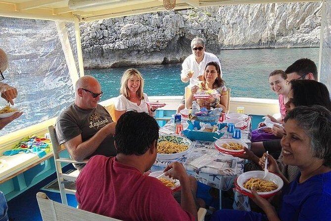Capri Fishing Excursion with Snorkeling and Lunch from Sorrento - Key Points