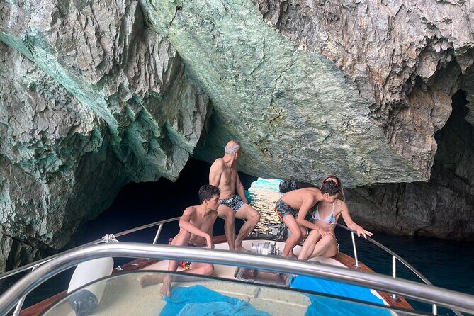 Capri half-day Private Tour from Sorrento - Premium 28ft Boat - Stop 3: White and Green Grottoes