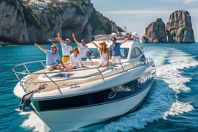 Capri in a Day: Boat Tour + City Visit + Free Bar + Brunch - Key Points