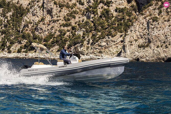 Capri Positano Amalfi with License-Free Boat from Sorrento - Key Points