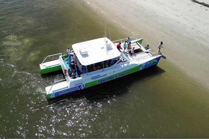 Catamaran Dolphin Cruise in Myrtle Beach with Barrier Island Stop - FAQ