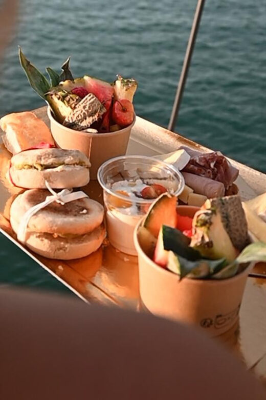 Catamaran Lucile | Sunday brunch - The Cruise Itinerary and Experience in Detail