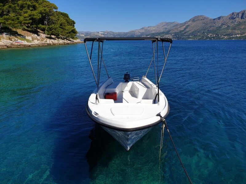 Cavtat: Self-Drive Boat Rental with 5 hp Engine (16 People) - The Experience in Detail