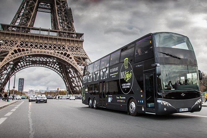 Champs-Elysées Lunch and Champagne on a Panoramic Bus - The Scenic Tour and Landmark Stops