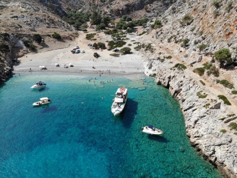 Chania: Menies Beach & Chironisia Bay Cruise with Snorkeling - Key Points