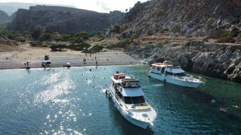 Chania: Menies Beach & Chironisia Bay Cruise with Snorkeling - The Second Stop: Chironisia Bay