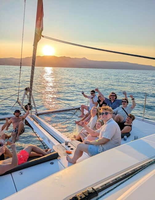 Chania Old Port:Luxury Sunset Catamaran Cruise with Prosecco - The Sum Up