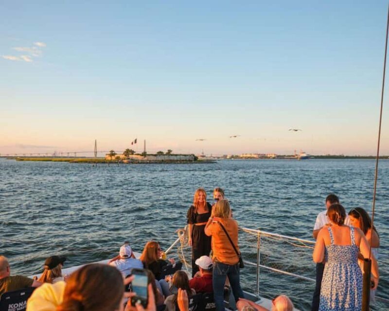 Charleston: Sunset Sail on Luxury 55ft Catamaran with Bar - Setting Sail on the Palmetto Breeze