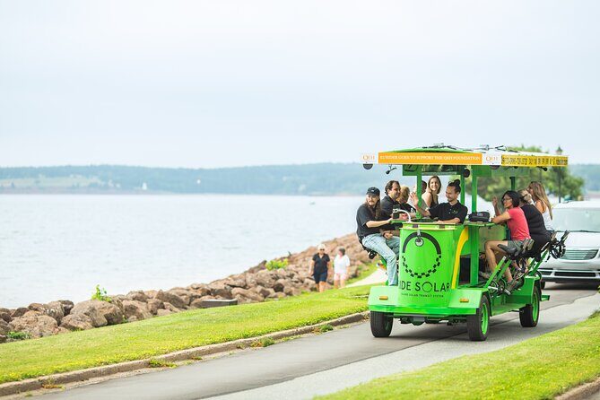 Charlottetown waterfront SOLAR PartyBike food & drink experience! - Key Points