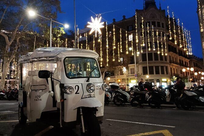 Christmas Lights Tour of Barcelona in Private Eco Tuk Tuk - The Sum Up