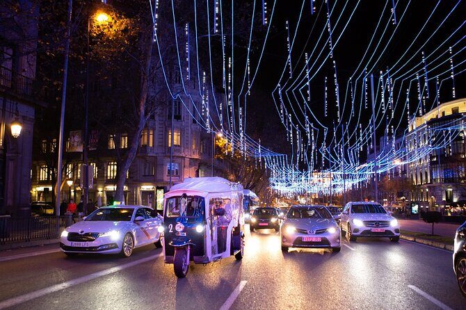 Christmas Lights Tour of Madrid in Eco Tuk Tuk Private - Price and Value  
