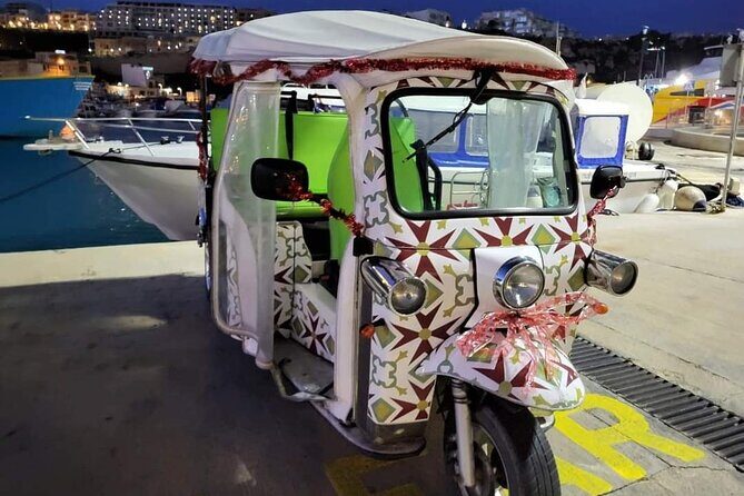 Christmas Tuk Tuk or Jeep tour in Gozo inc. Dinner - Key Points