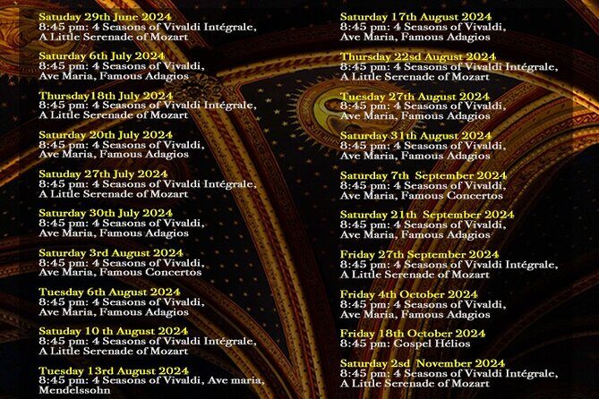 Classical Music Concert Saint Germain des Prés Church - Authentic Feedback from Visitors