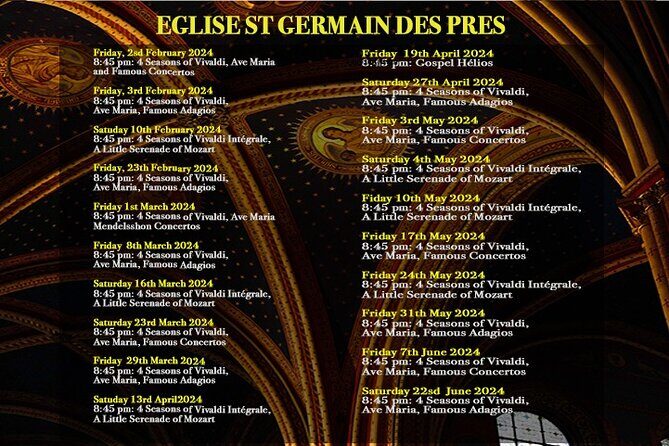 Classical Music Concert Saint Germain des Prés Church - Final Thoughts