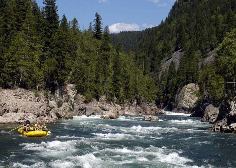 Clearwater BC Rafting with time for a waterfall Tour
