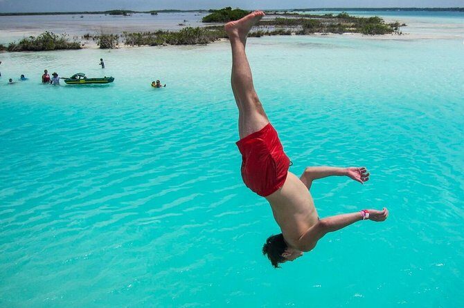 Colorful BACALAR. Incredible Pontoon Tour in one day from Cancun or Riviera Maya - Transportation and Group Size
