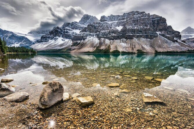 Columbia Icefield Bow Lake Peyto Lake Day Tour - Return Stops: Banff and Canmore