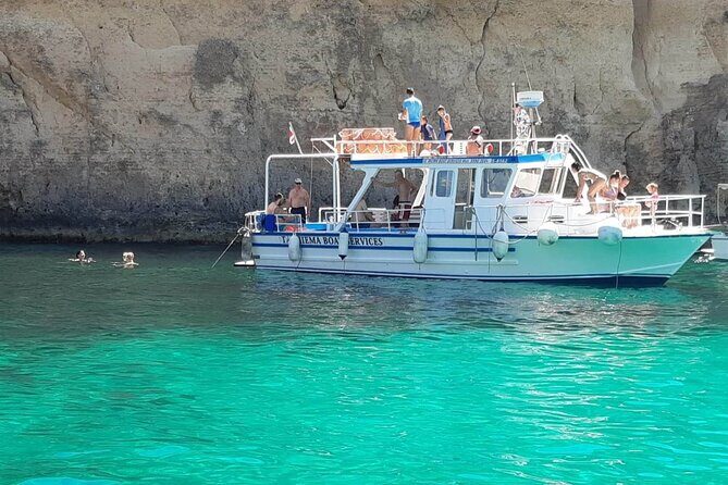 Comino Blue Lagoon and Gozo Private Boat Charter: Lucky Lady Boat - Stop 1: Blue Lagoon