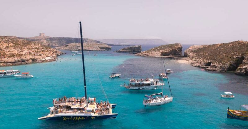 Comino: Blue Lagoon Catamaran Cruise with Lunch and Open Bar - The Vessel & Departure