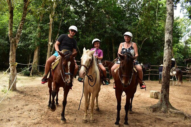Complete Shared ATV Tour Horse Zip Lines Cenote and Lunch - FAQs